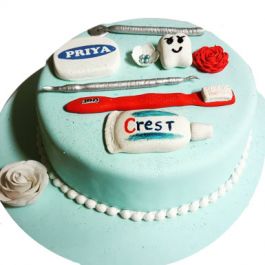 Edible Dentist Birthday Cake
