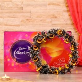 Celebration Box With Christmas Wreath