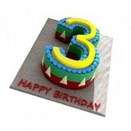 Buy Number-3 Designer Cake Online| Send Number Designer Cake to ...