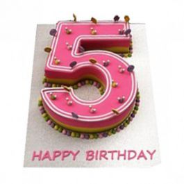 Buy Number-5 Designer Cake Online| Send Number Designer Cake to ...