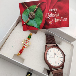 Special Rakhi with Watch Set